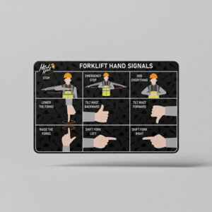 Forklift Hand Signal Cards: Crane, Telehandler Available