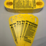 Crane Pendant Warning Tag - For Overhead Hoists (9x2.75'')