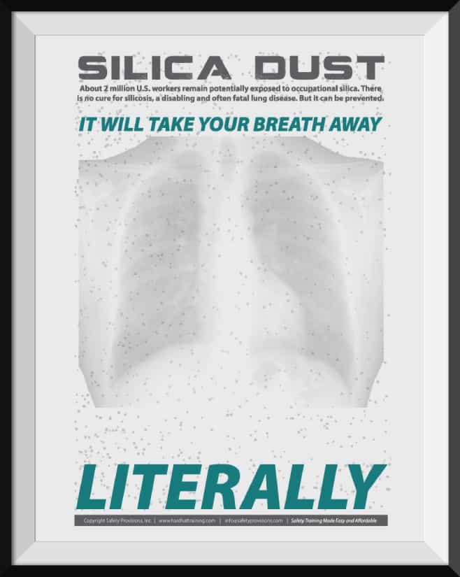Silica Dust - Silicosis a disabling and often fatal lung disease.