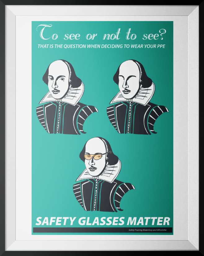 Safety Glasses Poster